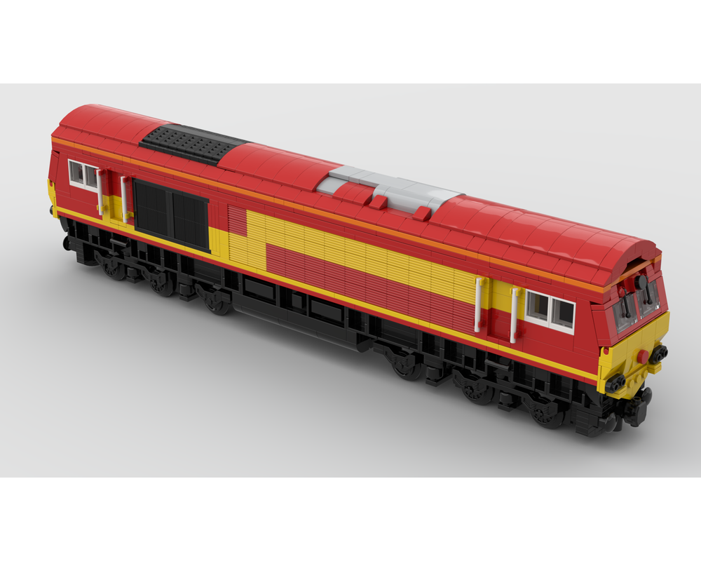 LEGO MOC Diesel locomotive - Class 66 by Mimi68 | Rebrickable - Build with LEGO