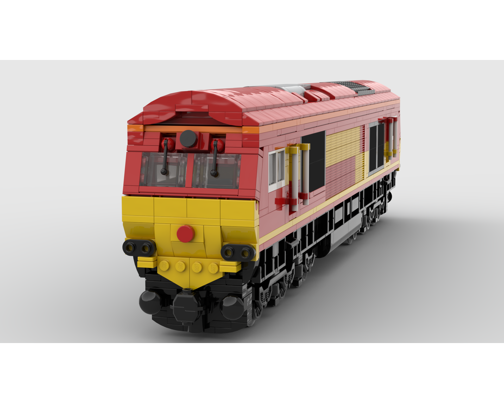 LEGO MOC Diesel locomotive - Class 66 by Mimi68 | Rebrickable - Build ...