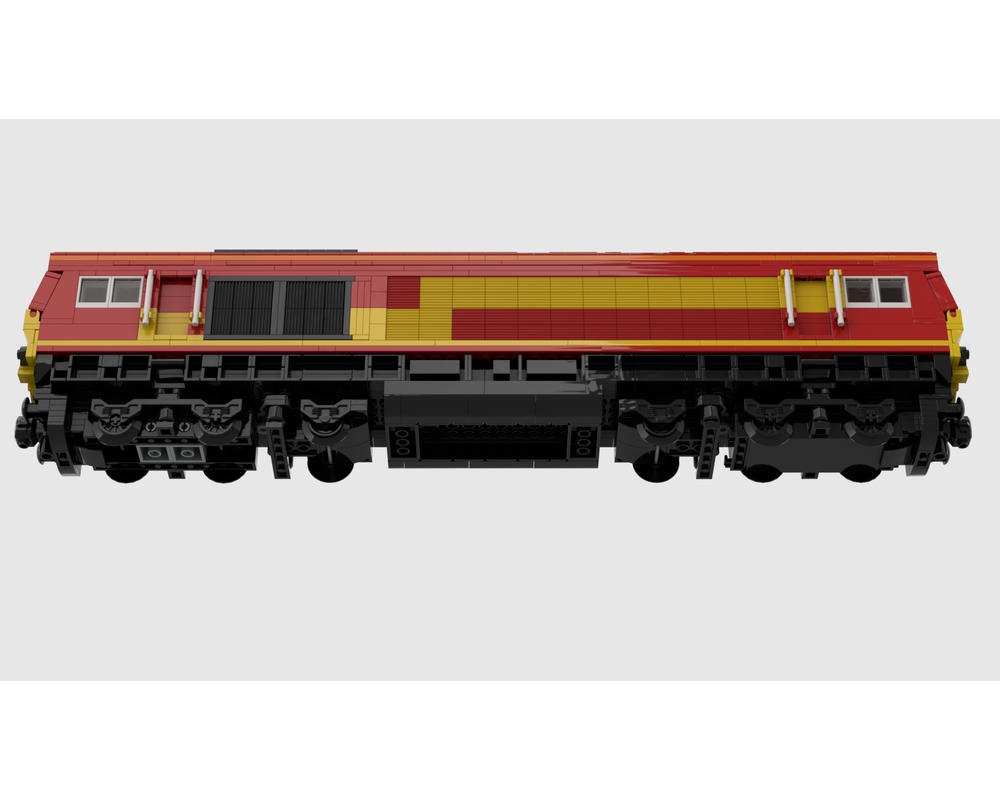 LEGO MOC Diesel locomotive - Class 66 by Mimi68 | Rebrickable - Build ...