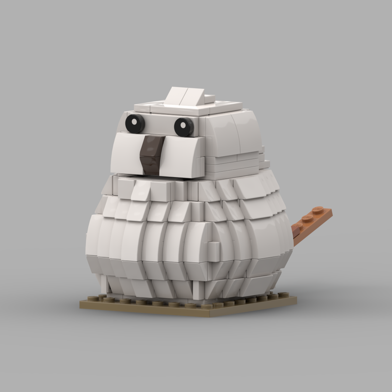 LEGO MOC Fluffy Bird by Annattq | Rebrickable - Build with LEGO