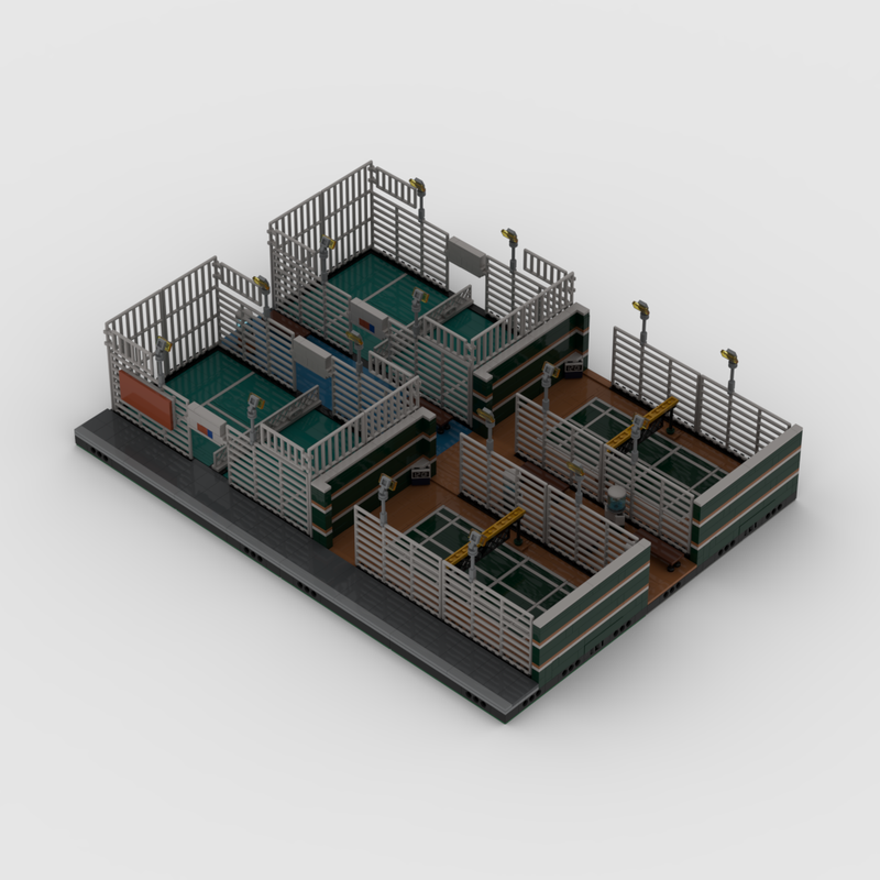 LEGO MOC MILS Open Badminton Complex by Safisab | Rebrickable - Build ...