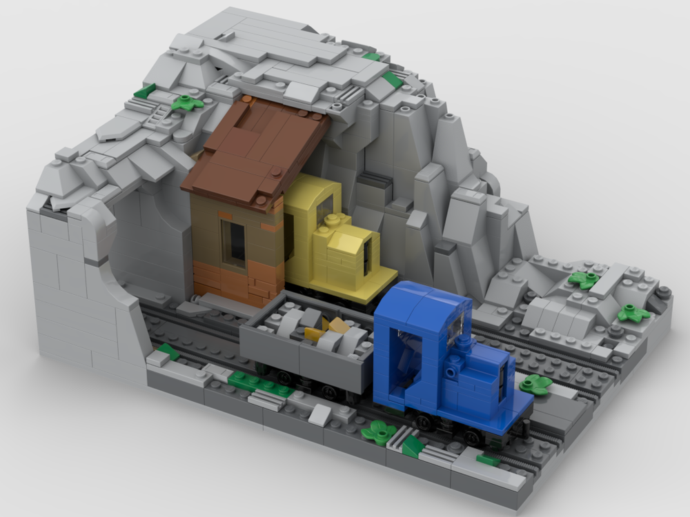 LEGO MOC Narrow gauge Quarry Diorama by AmacDonald43 | Rebrickable ...