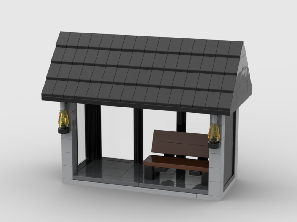 LEGO MOC bus stop by Lego-my-lego-eggo | Rebrickable - Build with LEGO