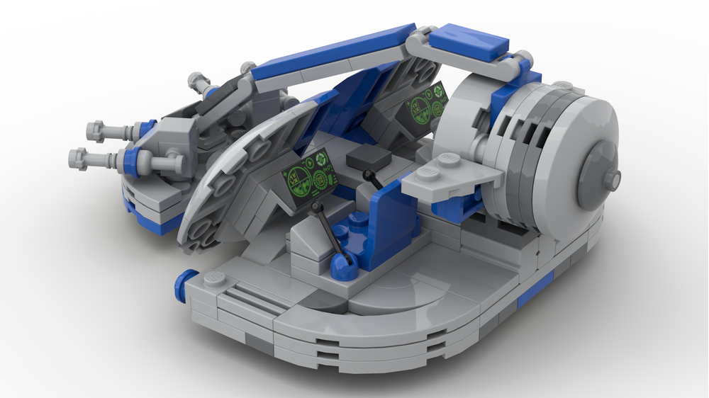 Lego Moc Republic Isp Swamp Speeder By Jazzitoys Rebrickable Build