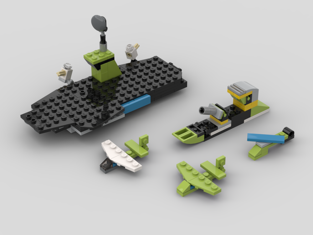 Lego Moc 31074 Aircraft Carrier By Klintisztvud Rebrickable Build