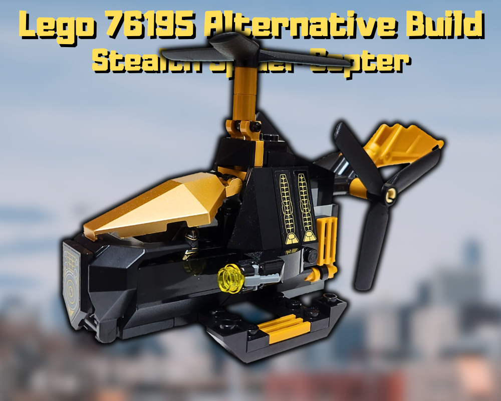 LEGO MOC Stealth Spider Copter by Noob Builds Lego | Rebrickable ...