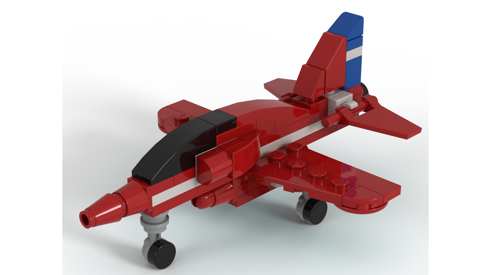 LEGO MOC Red Arrows Hawk by hyphencubed | Rebrickable - Build with LEGO