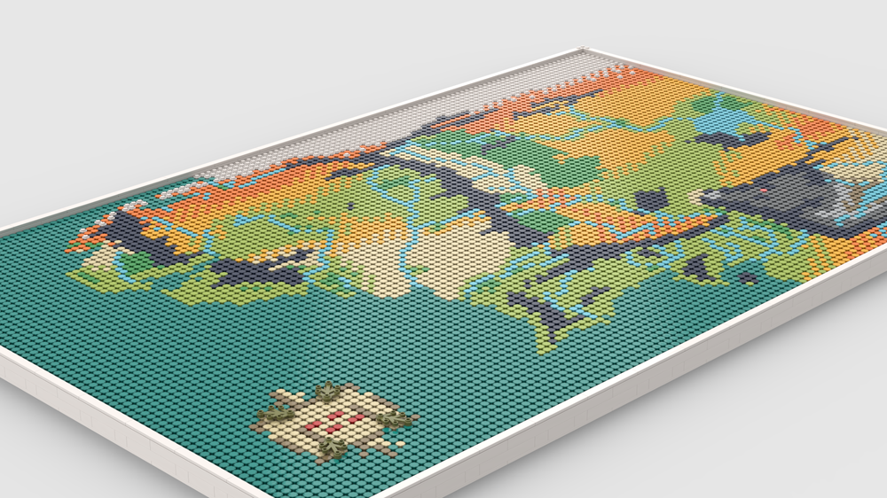 LEGO MOC Map of Middle Earth by tcep211 | Rebrickable - Build with LEGO