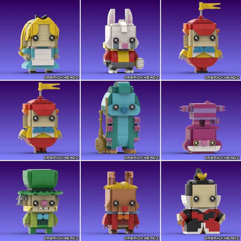 LEGO MOC Alice in Wonderland Brickheadz Collection by DrBrickheadz ...