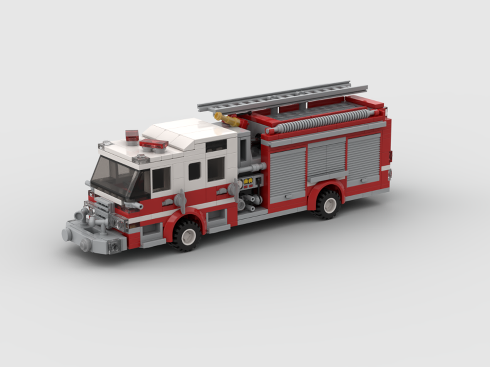 LEGO MOC Fire Pump Truck by Bevinsbricks | Rebrickable - Build with LEGO