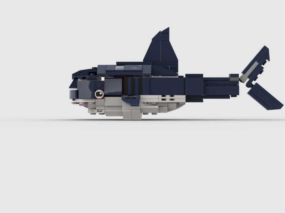 LEGO MOC blahaj shark by fotoersk | Rebrickable - Build with LEGO