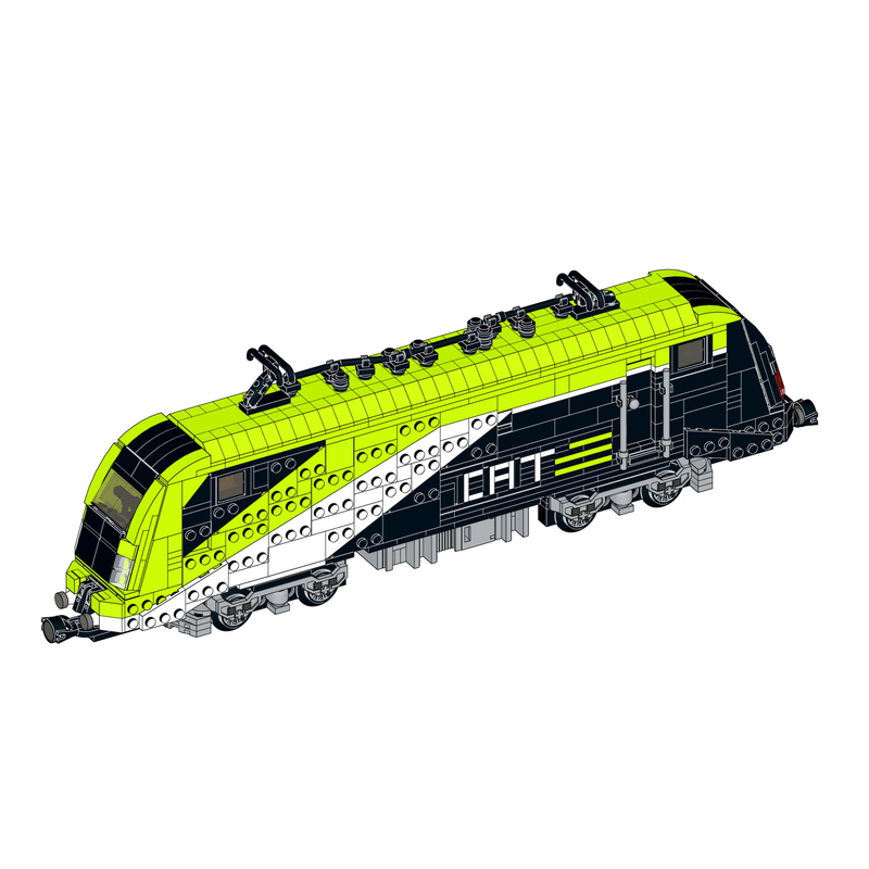 LEGO MOC City Airport Train (CAT) train locomotive by josszo ...