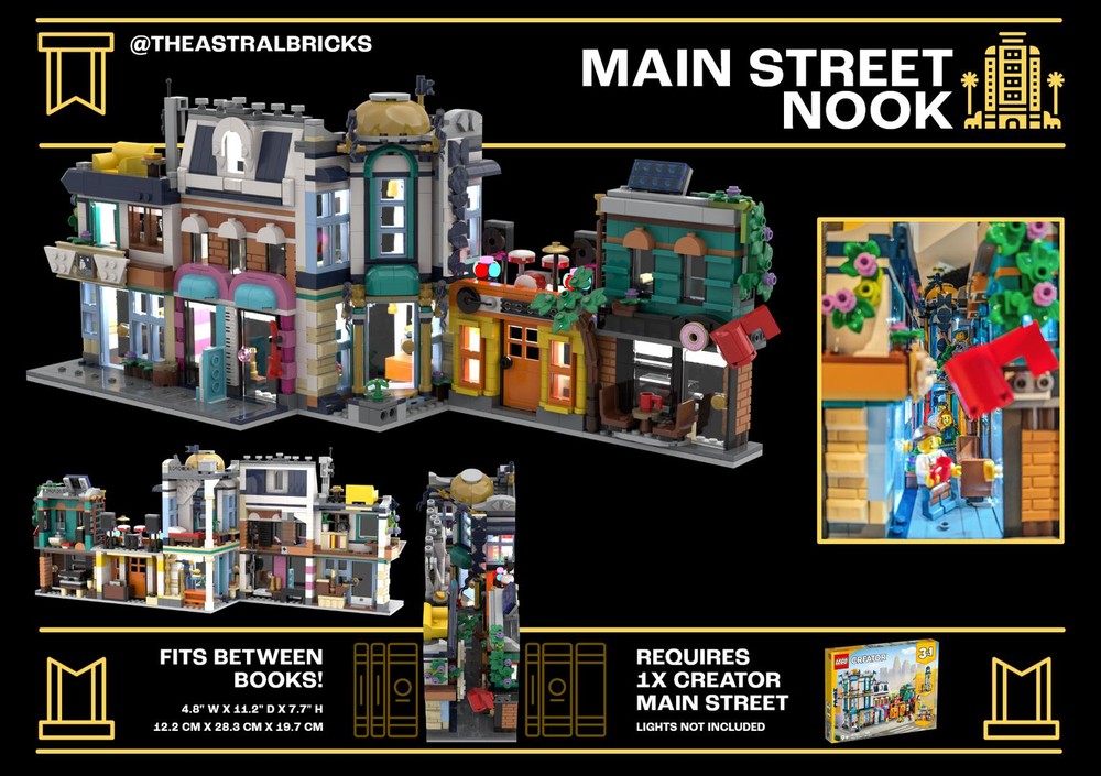LEGO MOC Main Street Nook by The_Astral_J | Rebrickable - Build with LEGO