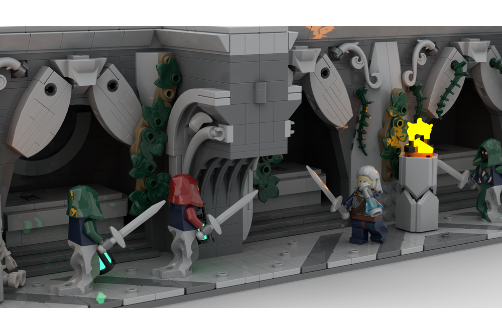 Lego Moc Lego Medieval Cursed Elven Tomb The Witcher Moc By