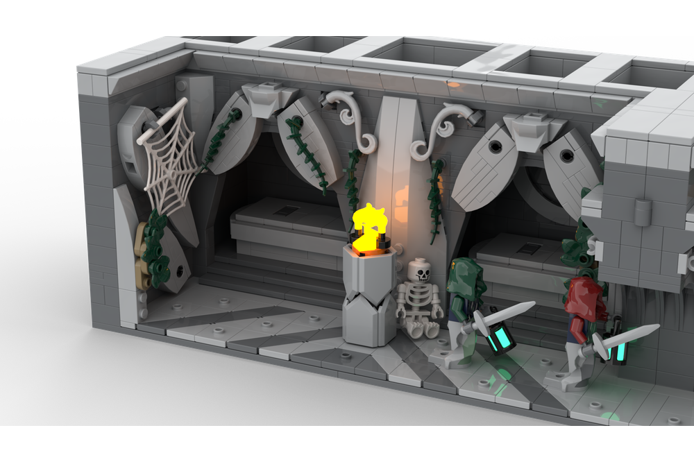 Lego Moc Lego Medieval Cursed Elven Tomb The Witcher Moc By