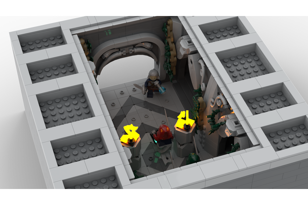 Lego Moc Lego Medieval Cursed Elven Tomb The Witcher Moc By