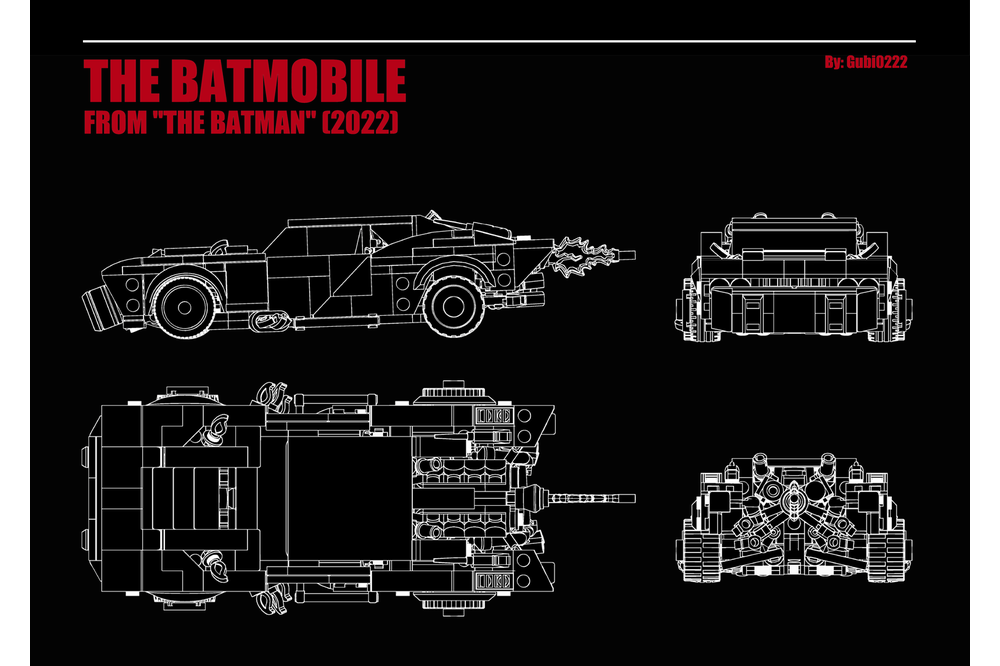 Lego Moc The Batmobile By Gubisystems Rebrickable Build With Lego
