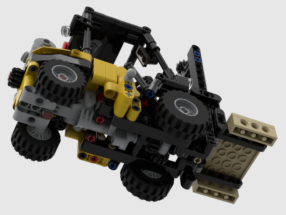Lego Moc Mini Forklift By Artemisovsky Rebrickable Build With Lego