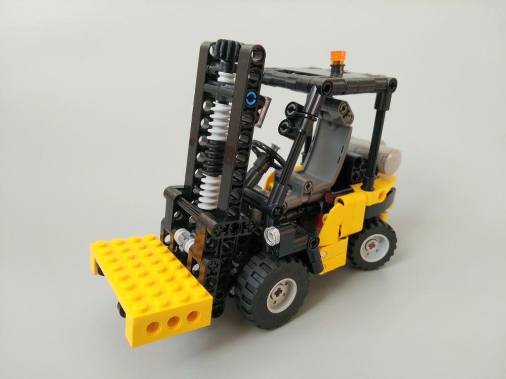 Lego Moc Mini Forklift By Artemisovsky Rebrickable Build With Lego
