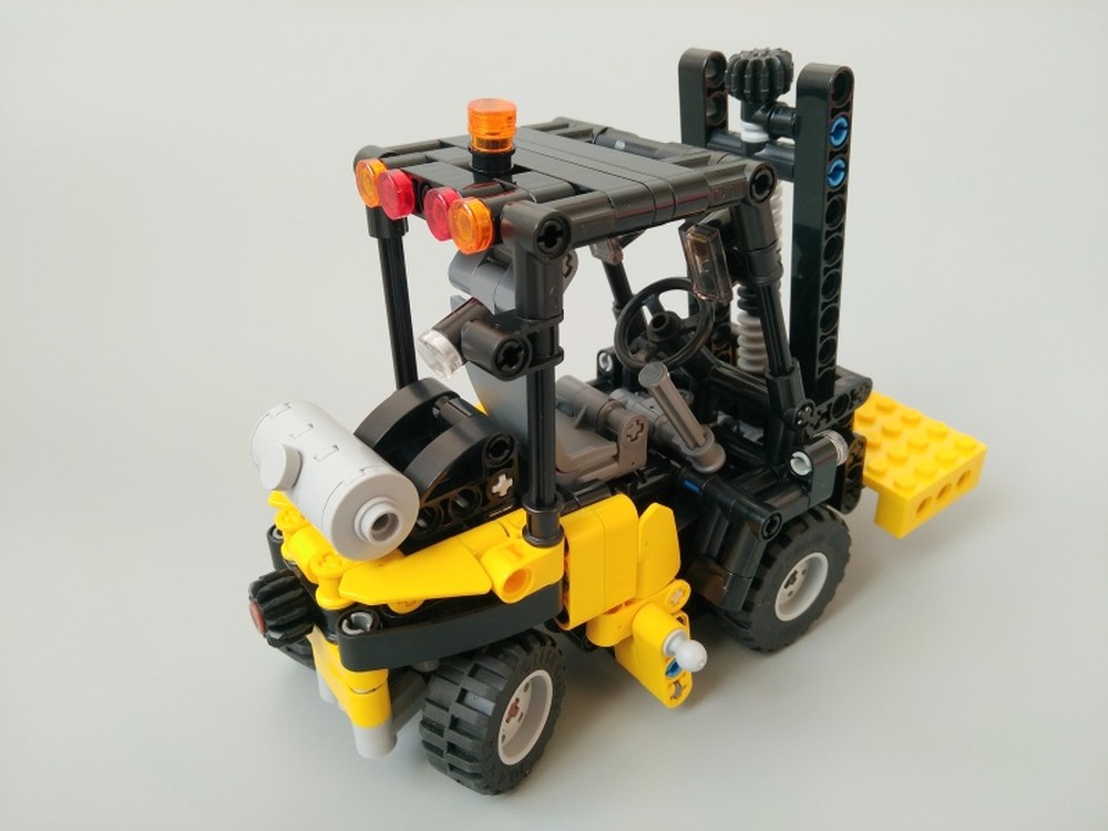 Lego Moc Mini Forklift By Artemisovsky Rebrickable Build With Lego