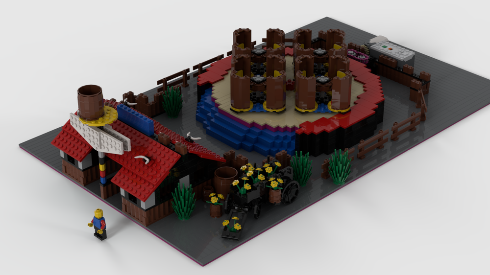 LEGO MOC LEGOLAND Game Spinning Barrels Ride by Legodudelol9a ...