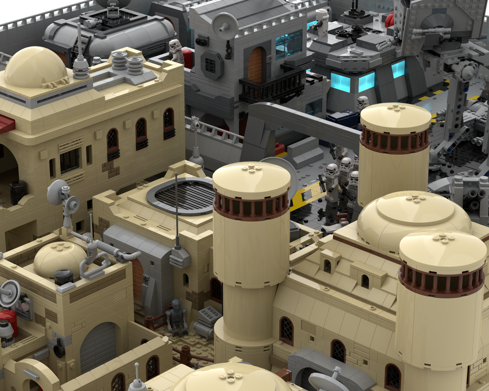 Lego Moc Sw Ultimate Tatooine Mos Eisley By Legatoflegion