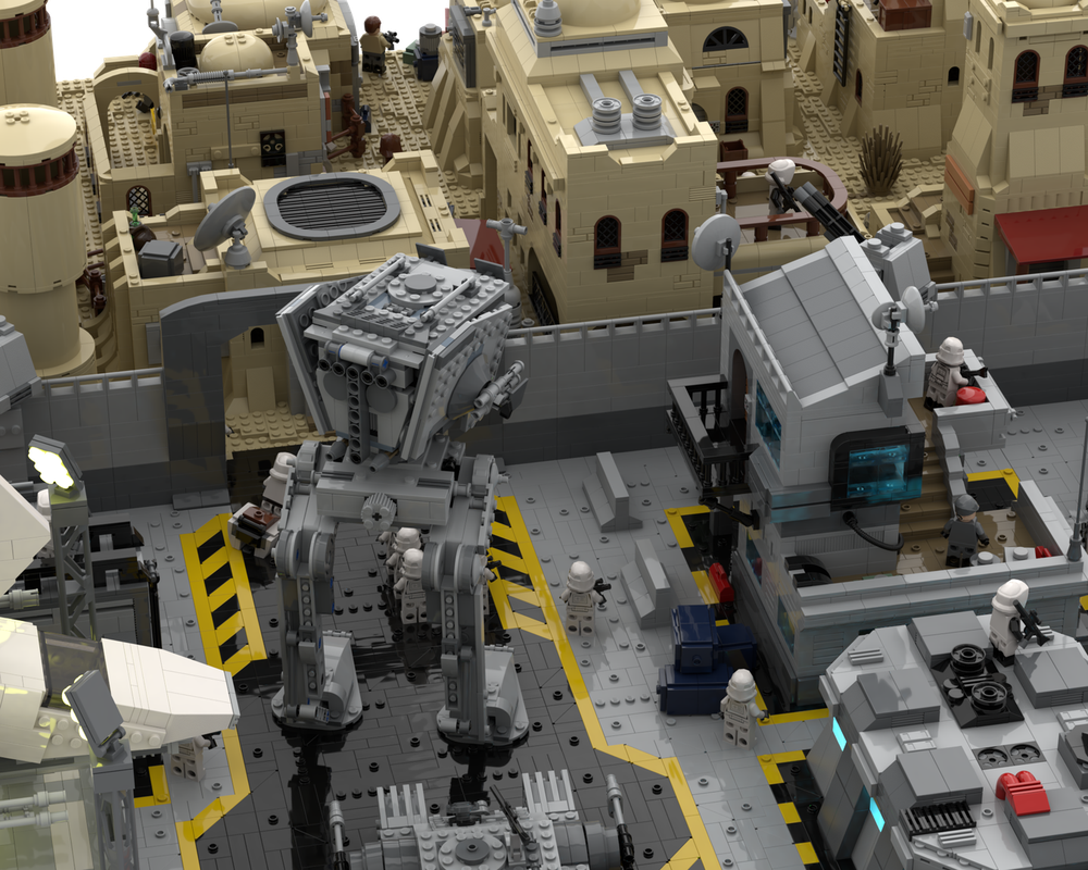 Lego Moc Sw Ultimate Tatooine Mos Eisley By Legatoflegion