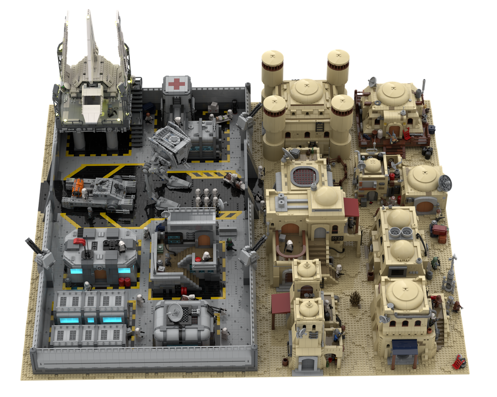 Lego Moc Sw Ultimate Tatooine Mos Eisley By Legatoflegion