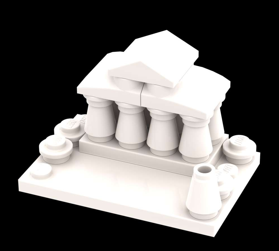 LEGO MOC Greek Temple by xoona | Rebrickable - Build with LEGO