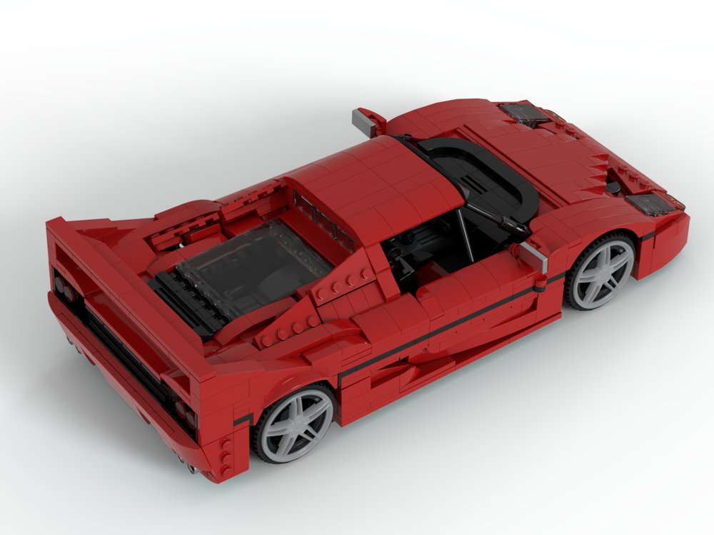 Lego Moc Ferrari F50 By Linse Rebrickable Build With Lego