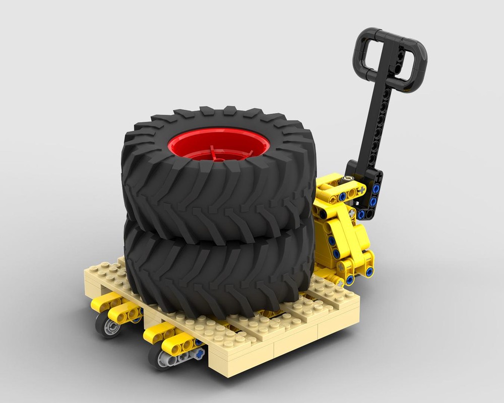 LEGO MOC 1/8 Pallet Jack by Nico71 | Rebrickable - Build with LEGO