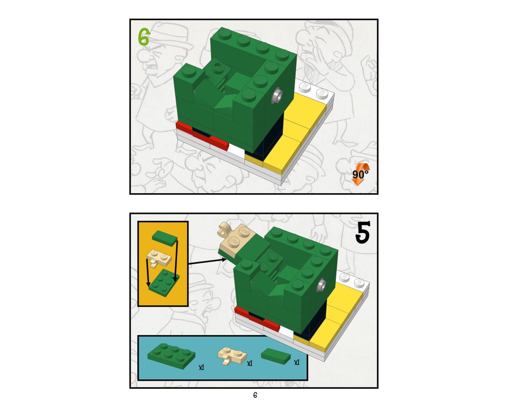Lego Moc Brickheadz Mr Magoo By Thierry Rebrickable Build With Lego