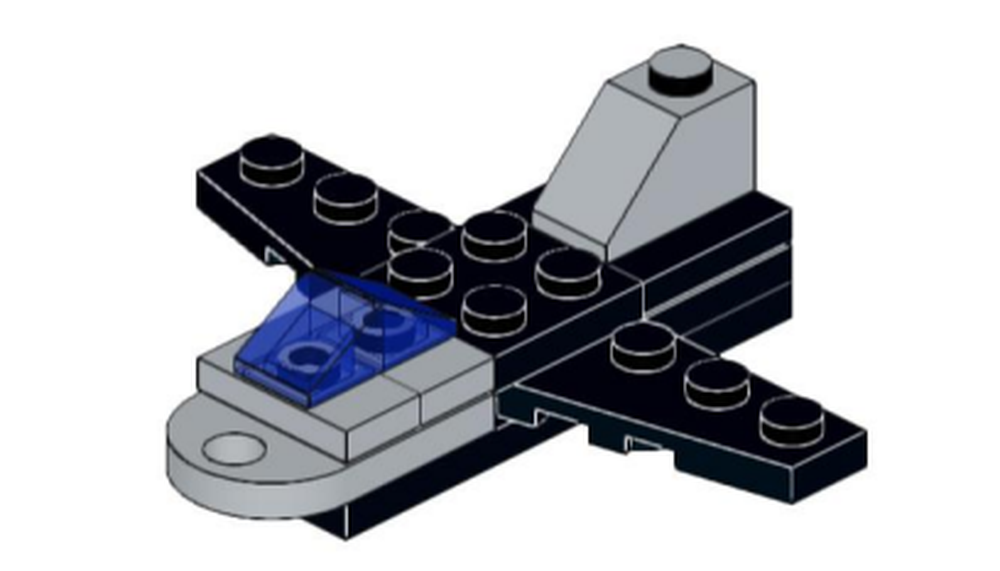 LEGO MOC Mini black plane by F1fans | Rebrickable - Build with LEGO