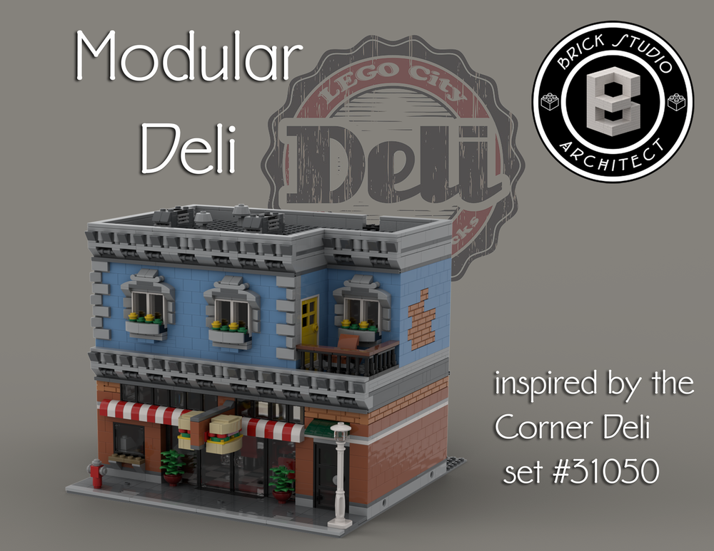 LEGO MOC Modular Deli by BrickStudioArchitect | Rebrickable - Build ...