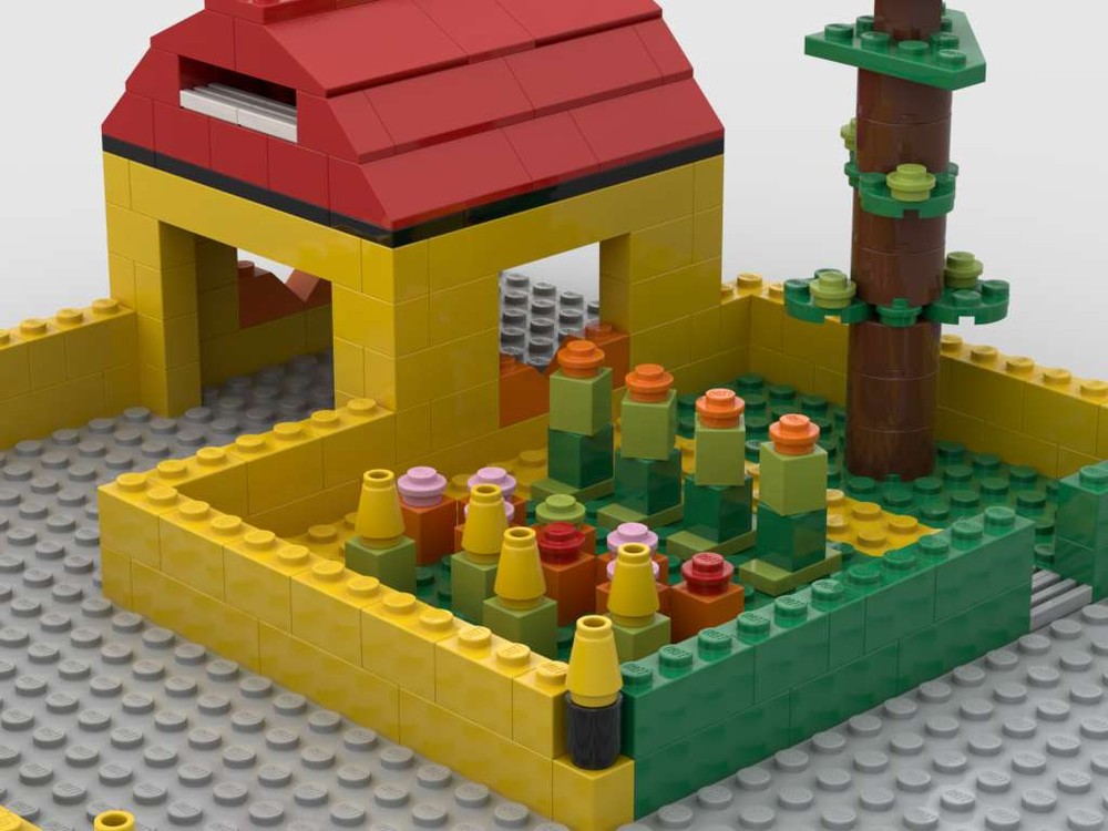 LEGO MOC Barn with vergetable garden by l_hendriksen | Rebrickable ...