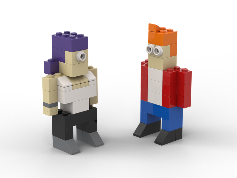 LEGO MOC Leela & Fry - Futurama - Season 7 Episode 1 "Rebirth" by ...