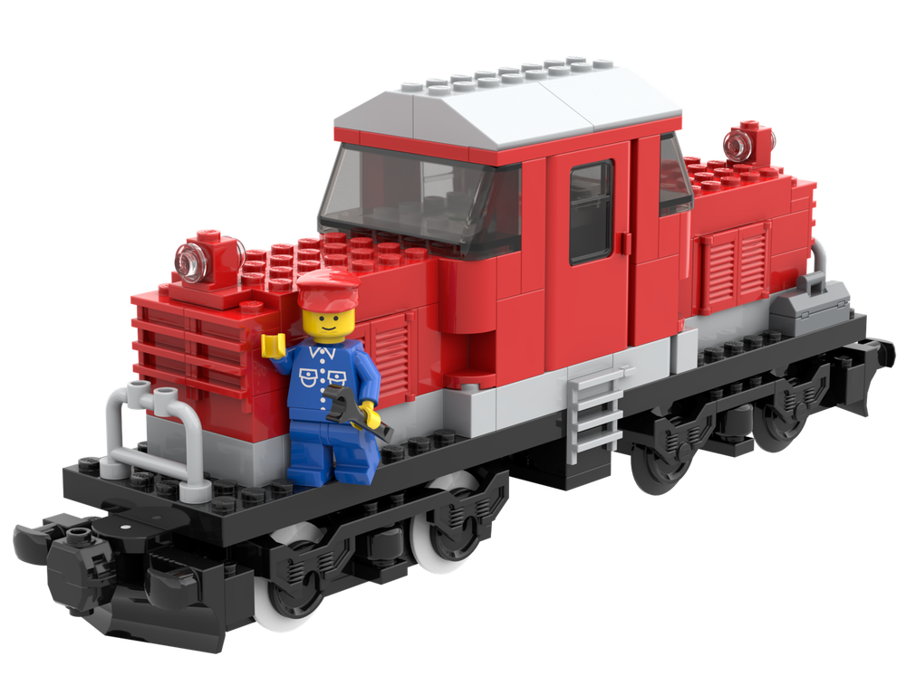 LEGO MOC RC Diesel Heavy Shunting Locomotive 7755 | Shunter Train | Lok ...