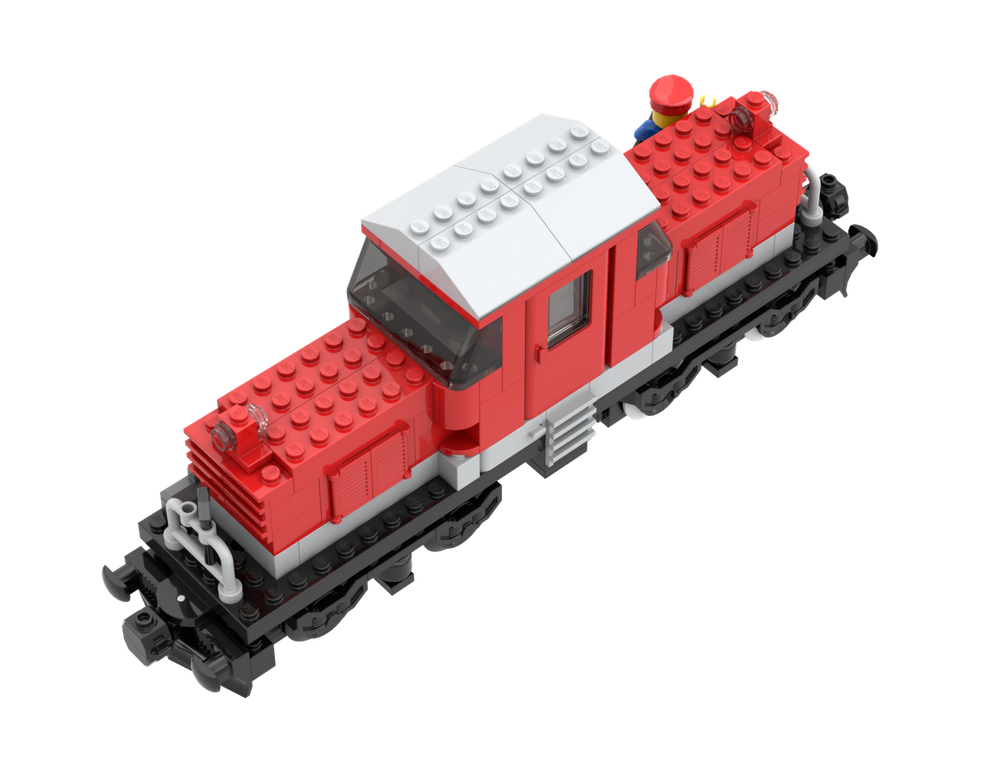 LEGO MOC RC Diesel Heavy Shunting Locomotive 7755 | Shunter Train | Lok ...