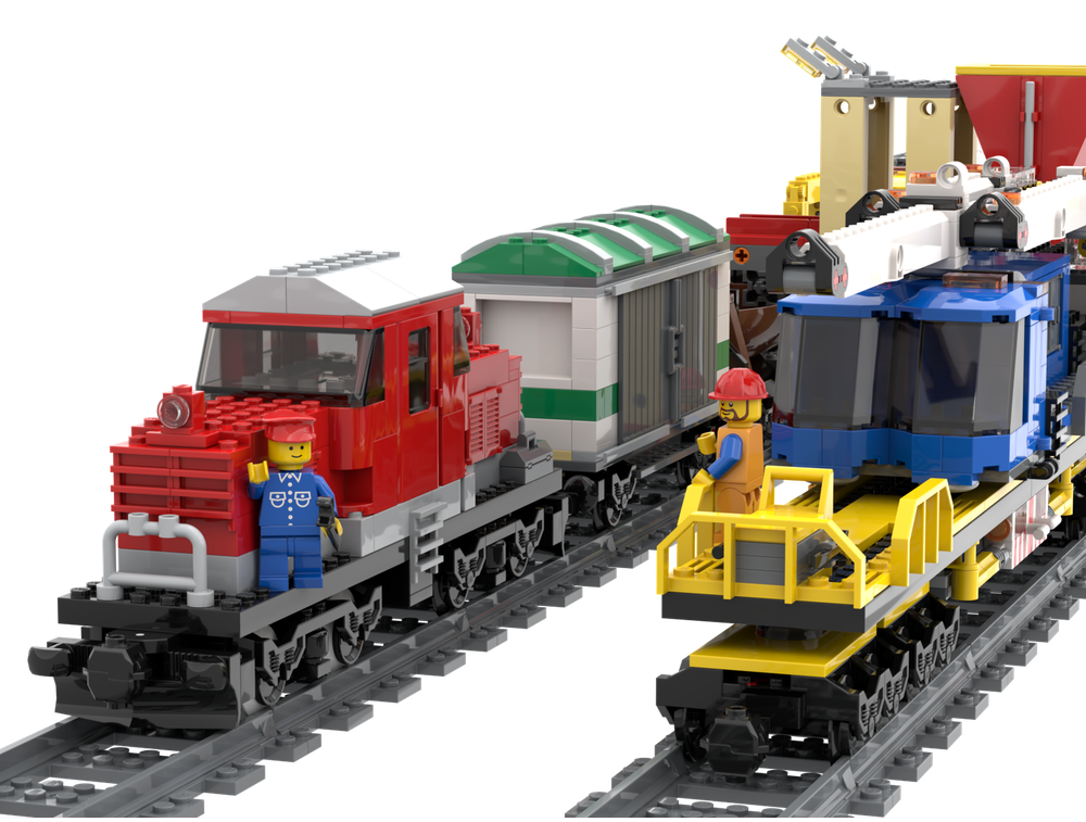 LEGO MOC RC Diesel Heavy Shunting Locomotive 7755 | Shunter Train | Lok | Rangierlok | Red ...