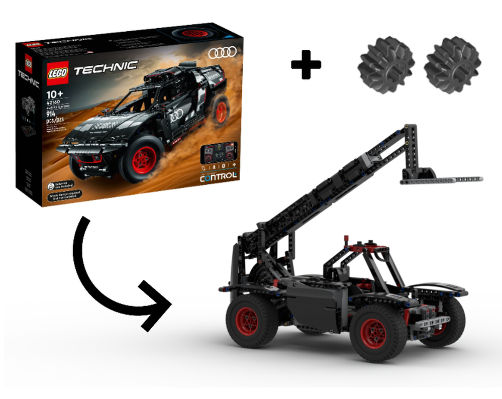 LEGO MOC 42160 Telehandler by Mr.Platinum | Rebrickable - Build with LEGO