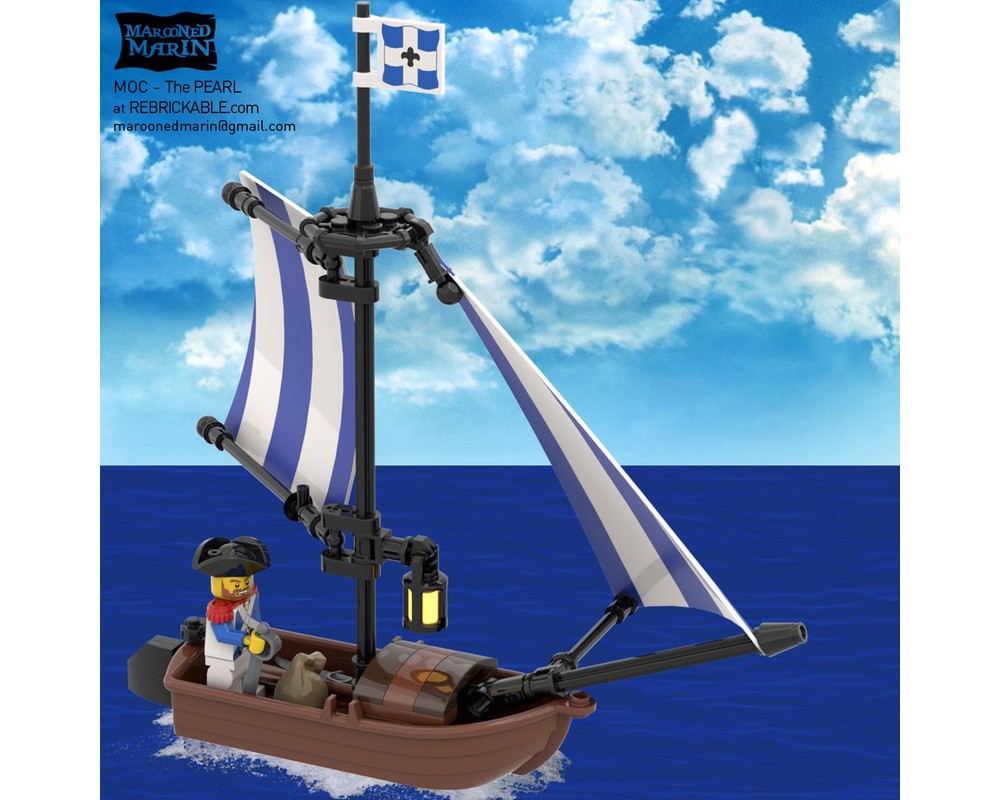 Lego Moc Sloop Windy By Maroonedmarin Rebrickable Build With Lego