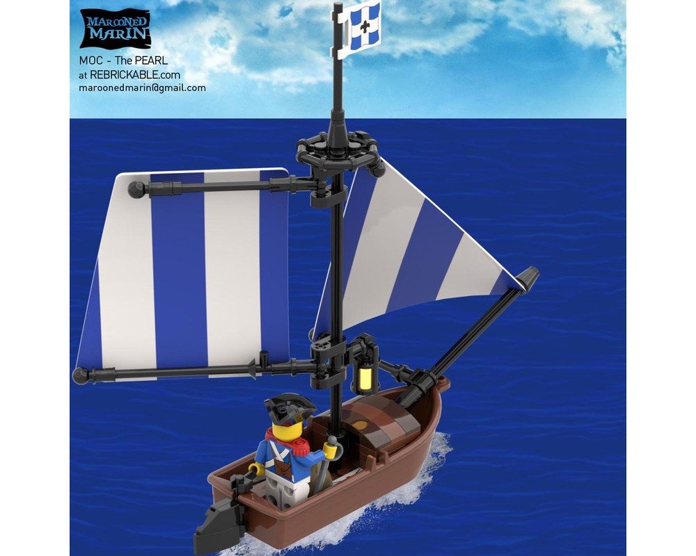 LEGO MOC SLOOP WINDY by Marooned_Marin | Rebrickable - Build with LEGO