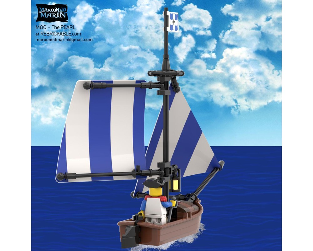 Lego Moc Sloop Windy By Maroonedmarin Rebrickable Build With Lego