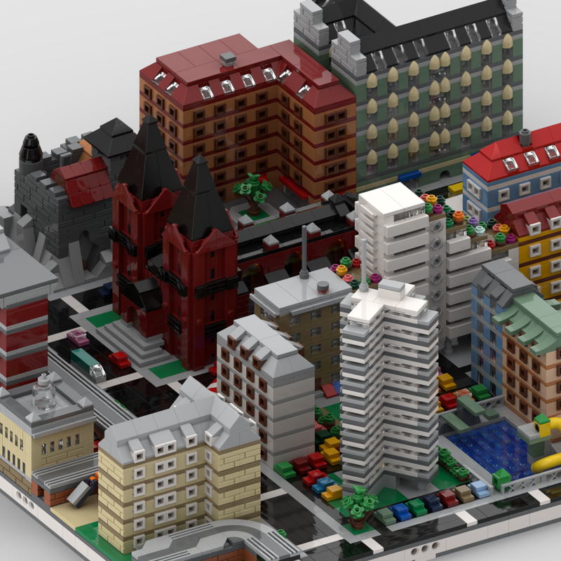 LEGO MOC Micropolis Collection 4: 16 nice fitting modules by Leo G ...
