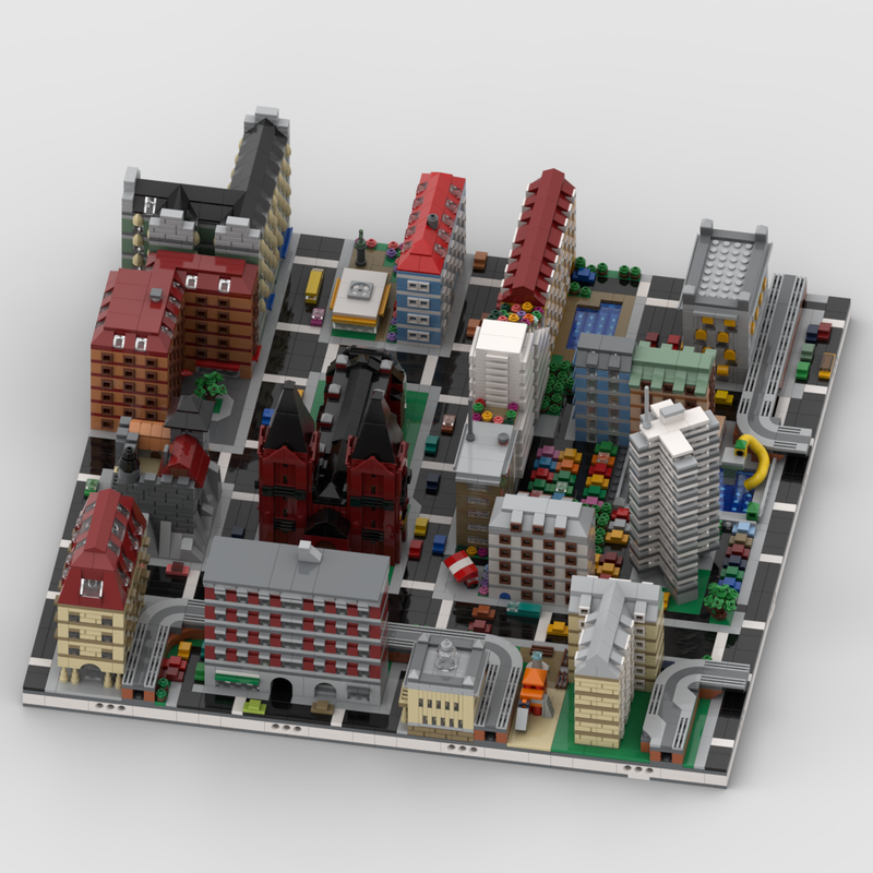 LEGO MOC Micropolis Collection 4: 16 nice fitting modules by Leo G ...