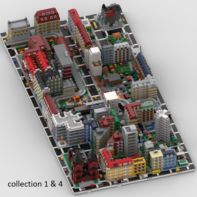 LEGO MOC Micropolis Collection 4: 16 nice fitting modules by Leo G ...