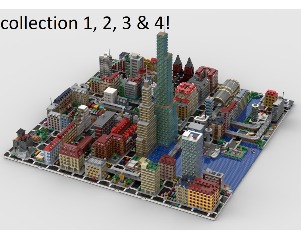 LEGO MOC Micropolis Collection 4: 16 nice fitting modules by Leo G ...