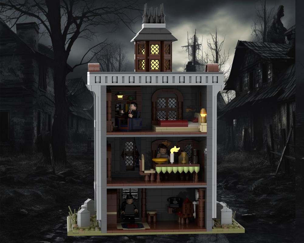 LEGO MOC Fester's House Addams Family Wednesday by Bullbrick_store ...