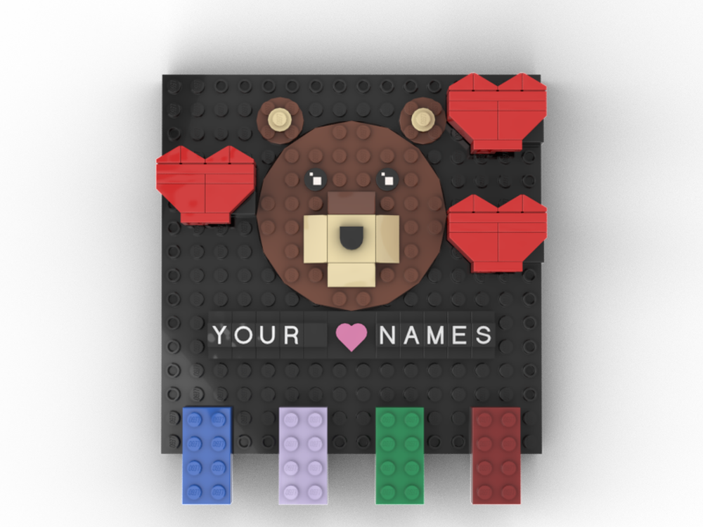 LEGO MOC Keyholder Bear by Hausaffe | Rebrickable - Build with LEGO