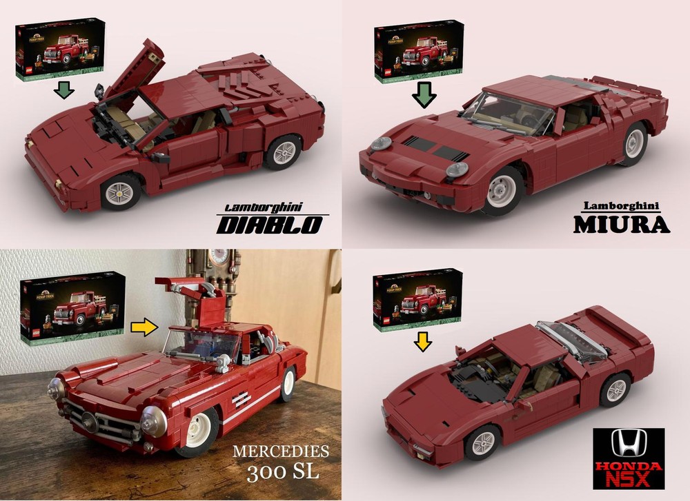 LEGO MOC Vehicle 4 in 1 Classic Pack by CreationCaravan (Brad Barber ...